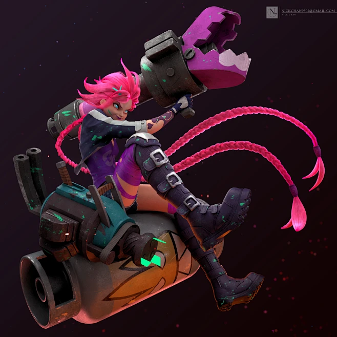 JINX, Nick chan : Hi guys Here is my latest artwork,personal improve ...
