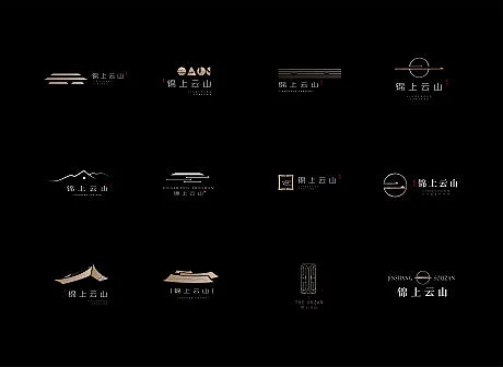 地产新中式logo合集-源文件分享-ywjfx.cn-花瓣网