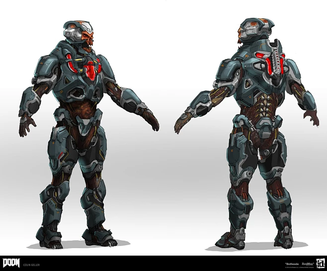 DOOM - DLC Cyber Demonic Armor-花瓣网