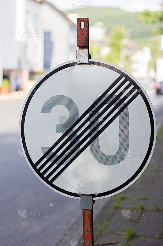 German no 30 speed anymore sign