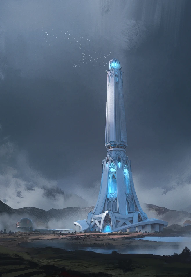 Magic the Gathering - Brothers war Urza's Tower concepts -花瓣网