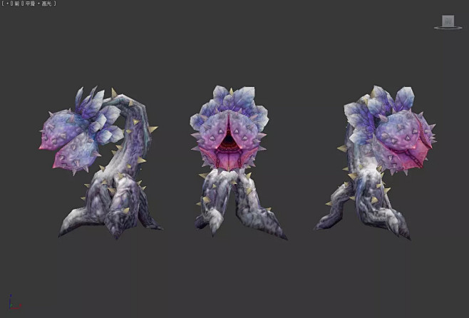 食人花模型 食人花怪物-怪物/生物模型-微元素 - Element3ds.com!