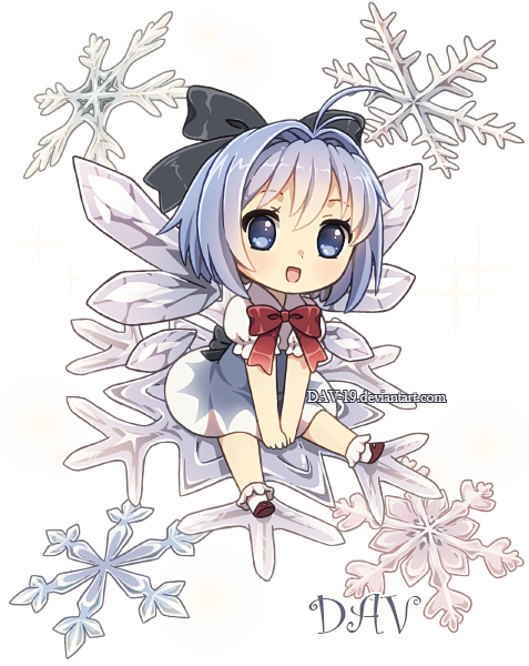 Chibi Cirno by DAV-19 on deviantART
