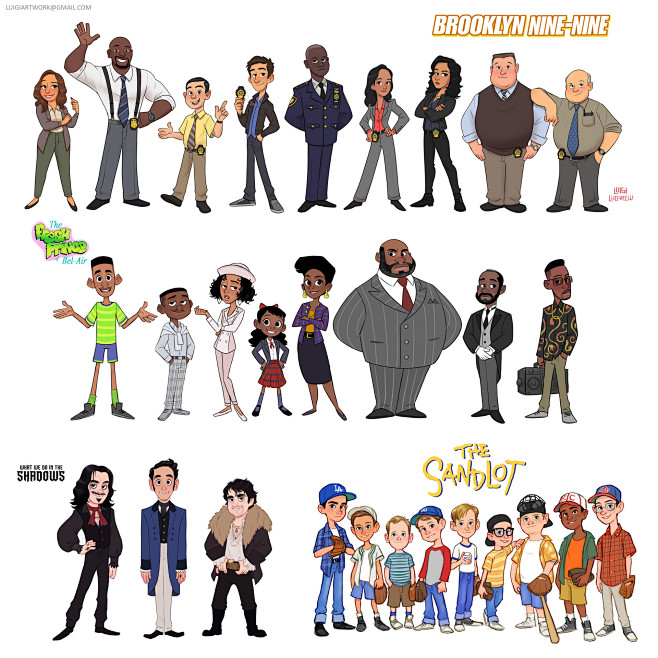 Character Line Ups!, Luigi Lucarelli : Here are 9 pages of all my ...