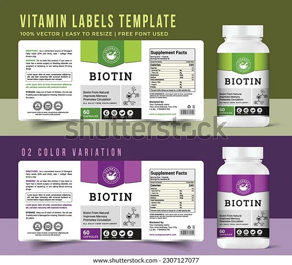 Multi vitamin label design bottle jar multivitamin food supplement ...