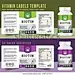 Multi vitamin label design bottle jar multivitamin food supplement ...