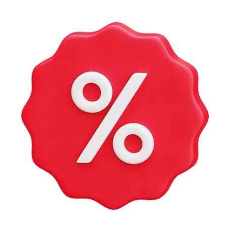 Discount Badge 3D Icon