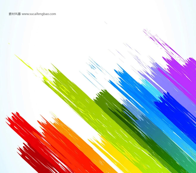 动感墨迹线条 动感 七彩 线条 墨迹 水墨 直线 水粉 水彩 #矢量素材# ★★★http://www.sucaifengbao.com ...