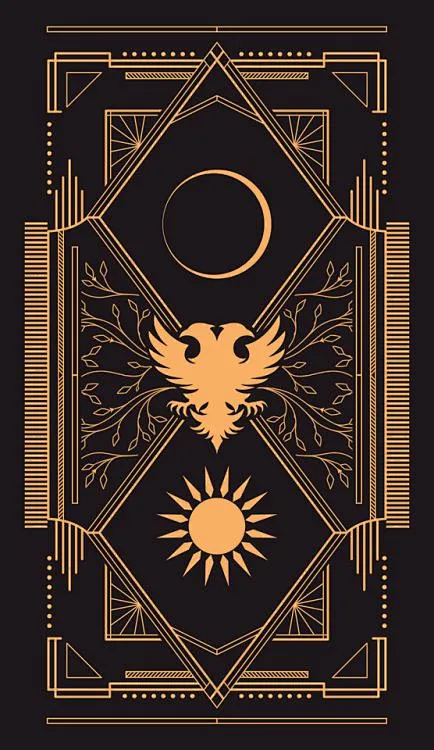 Shadow and Starlit Swords card back-花瓣网