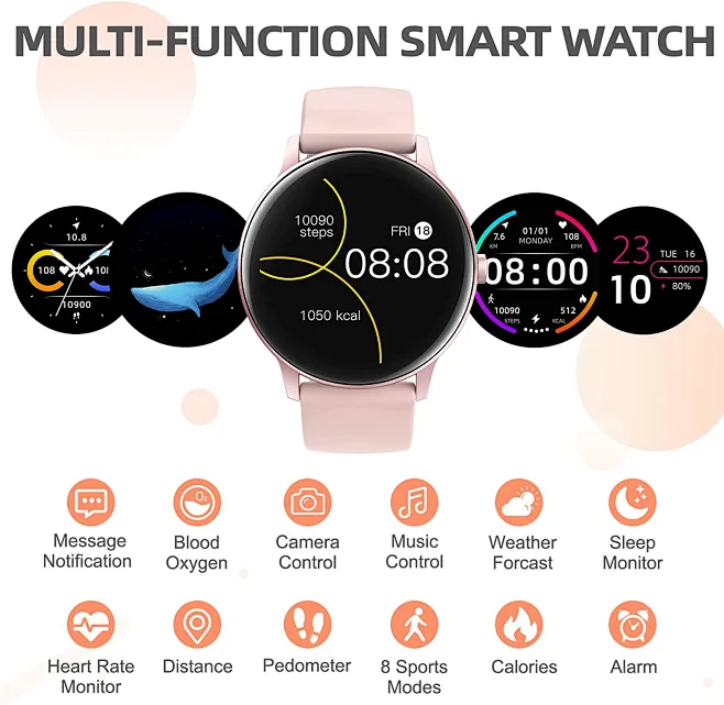 Amazon.com: RIVERSONG Smart Watch for Women, Smartwatch Compatible with ...