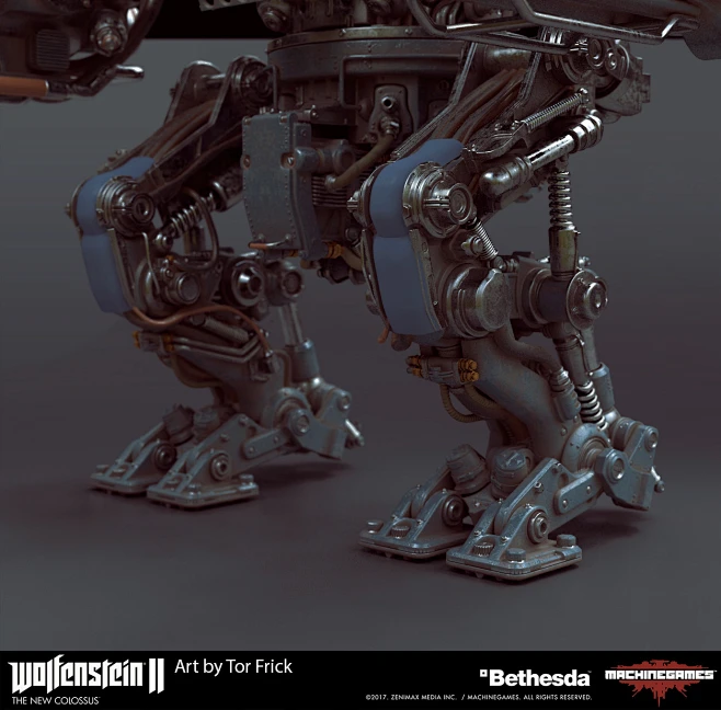 Wolfenstein 2: Zitadelle, Tor Frick : This is the highpoly for the ...