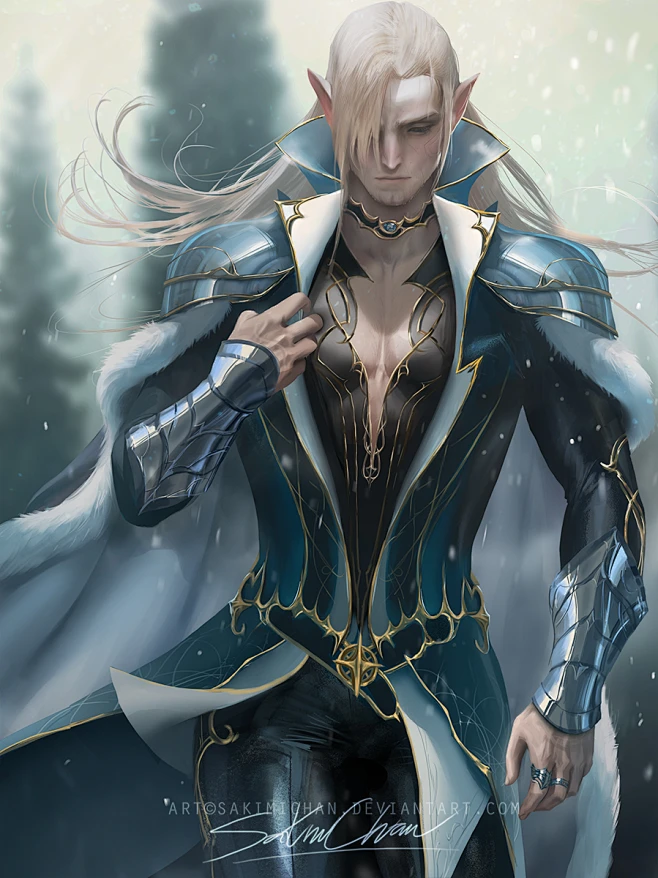 Elf prince by sakimichan-花瓣网