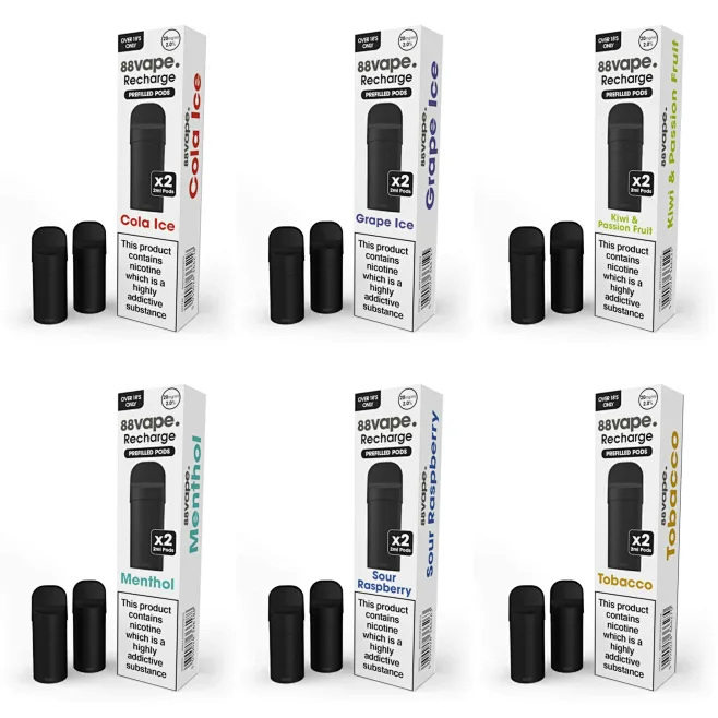 88VAPE 600 PREFILLED PODS 20MG (2 PACK)-花瓣网