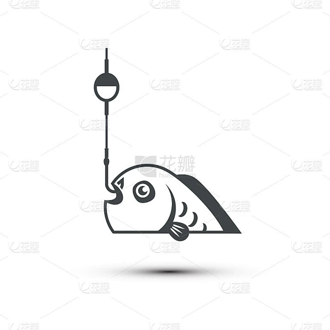 Fishing Equipment Symbol. Catching Fish Icon.图片_其他图片图片素材-花瓣网