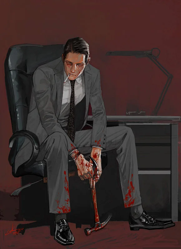 P站人气日韩画师chongtak＆CTK CAVE黑道风成熟痞气大叔作品集-花瓣网