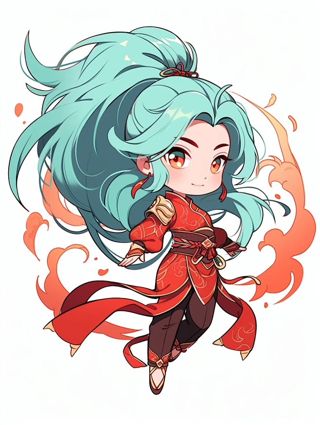 QiuLing6689_Clean_white_backgroundbeautiful_chinese_paladin_gir ...