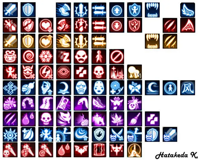 「转载」阴阳师buff/debuff图标效果对照表_看图_网易阴阳师吧_百度贴吧-花瓣网