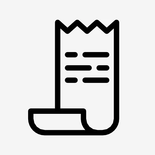 收据帐单纸张图标_88ICON https://88icon.com 收据 帐单 纸张 卷轴 凭证-花瓣网