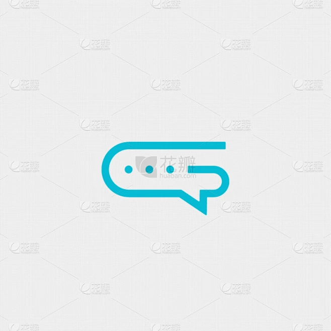 letter g chat logo template design素材-花瓣网