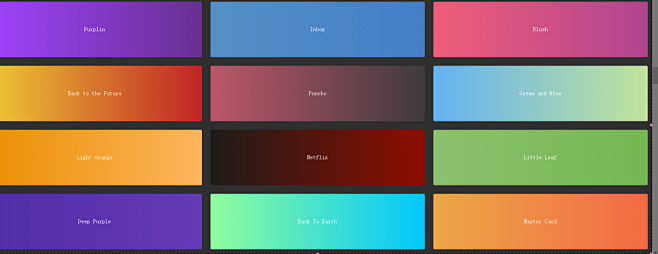 uiGradients - Beautiful colored gradients