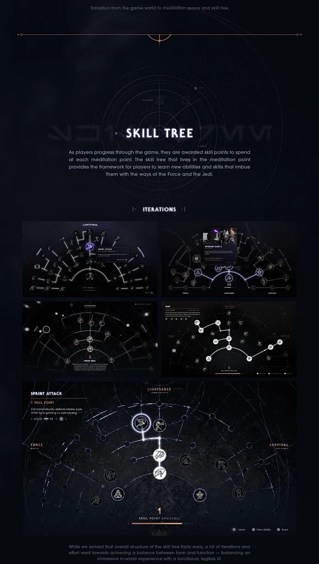 Star Wars Jedi: Fallen Order Skill Tree UI-花瓣网
