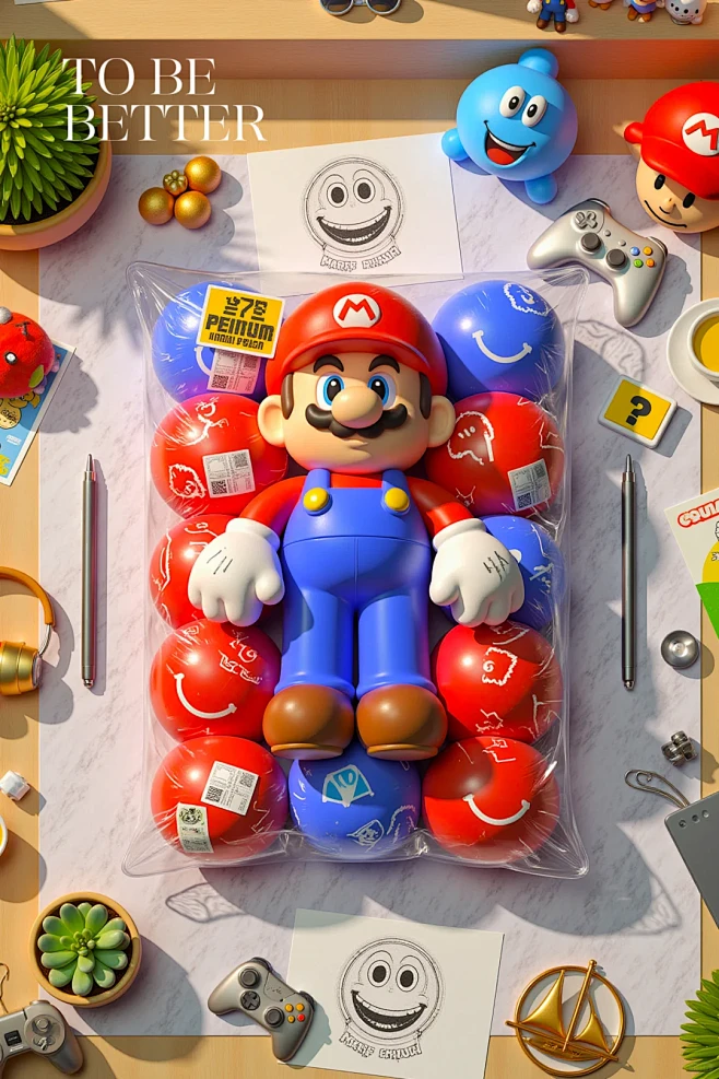 【SD】Flux 把玩偶装进塑料袋 大模型：f1 fp8 Lora：一元-花瓣网