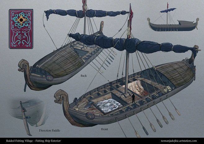 Raided Fishing Village - Fishing Ship, Nemanja Dojkic : Interior and ...
