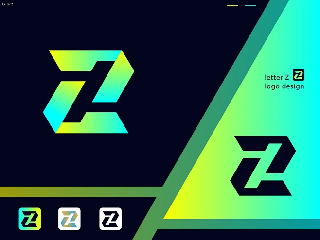 Letter Z, Modern Logo concept branding z colorful z combination logo ...