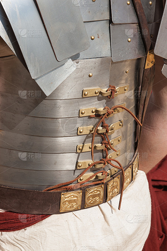 Details of Roman armor back side