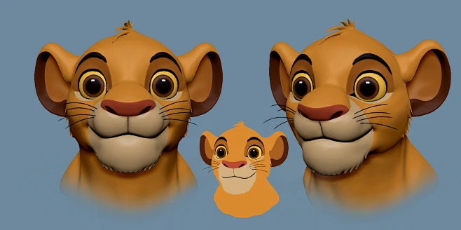 Simba of The Lion King (Head), David Hagemann : Of course of the ...