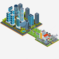 科技房子-花瓣网|陪你做生活的设计师 | tps://ixintu.com 楼盘 3D 房子 PNG免抠图下载 摩天大楼 装饰