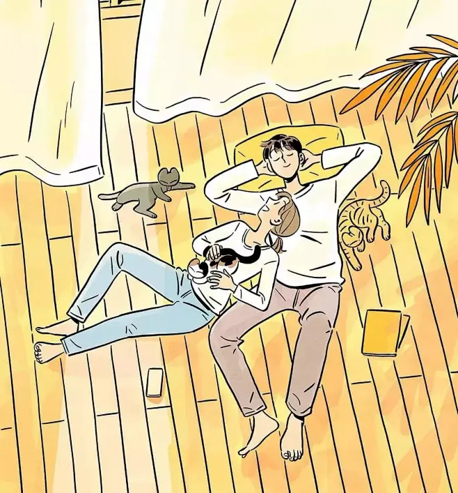 韩国的插画师@grim_b-花瓣网