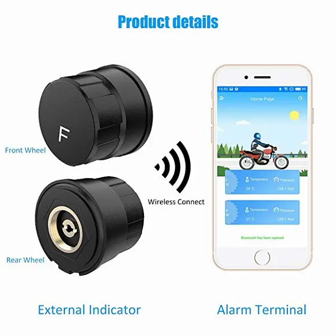 Amazon.com: AUTMOR TPMS Motorcycle Tool Kits Real-Time Detection 2 ...
