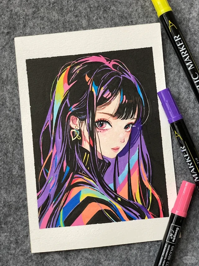 画画丙烯马克笔绘画 - 小红书搜索-花瓣网