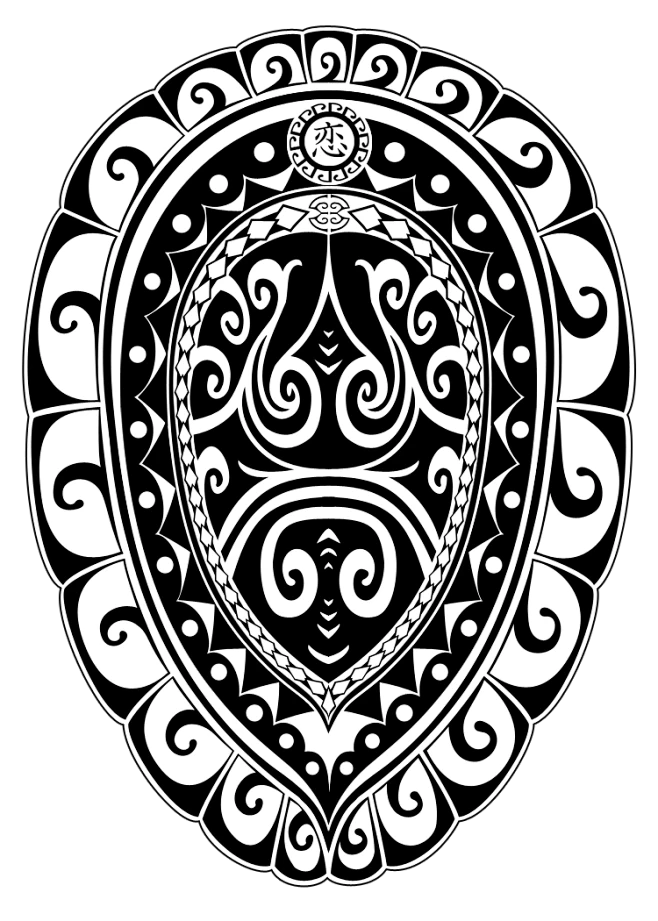 Turtle Shell Tattoo by DragonsLover1图片_雕塑图片素材-花瓣网