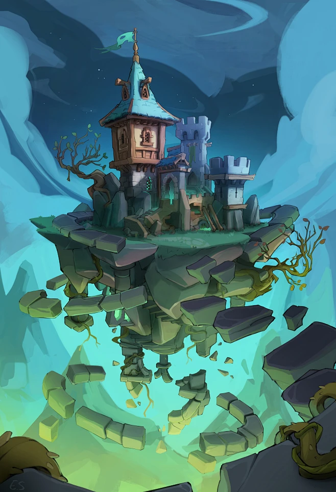 Upside down castle-花瓣网