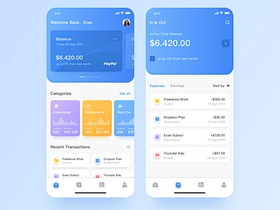 移动端数据可视化UI-Evan-花瓣网