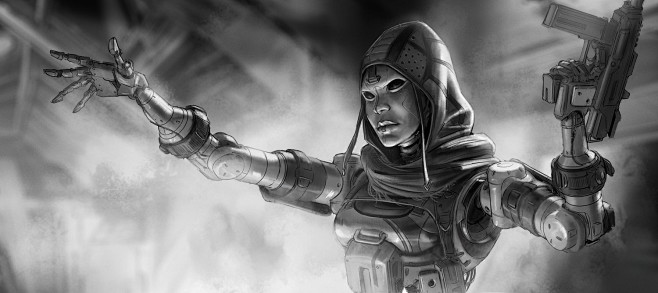Titanfall 2 Ash illustration