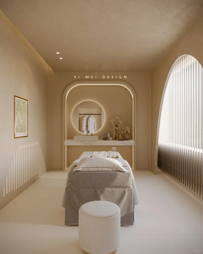 120平上下两层美容spa店装修设计