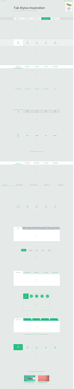 tab标签页-花瓣网|陪你做生活的设计师 | on