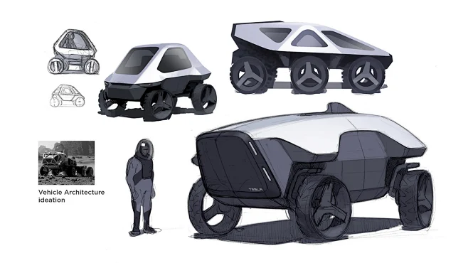 特斯拉，月球，tesla，Logan Phillips，-花瓣网