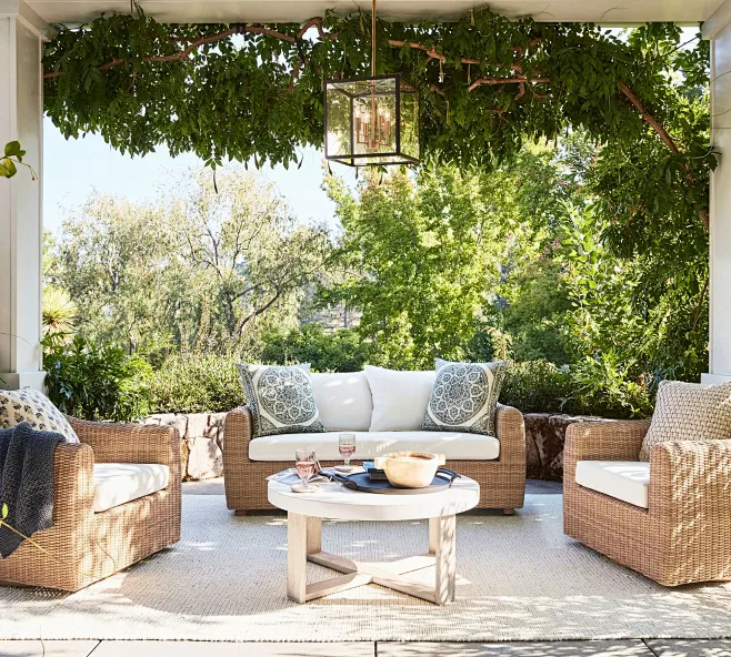 Alt image 3 for Gideon Swivel Outdoor Lounge Chair-花瓣网