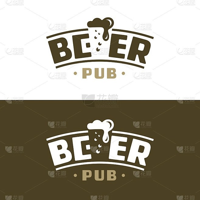 啤酒酒吧的标志。