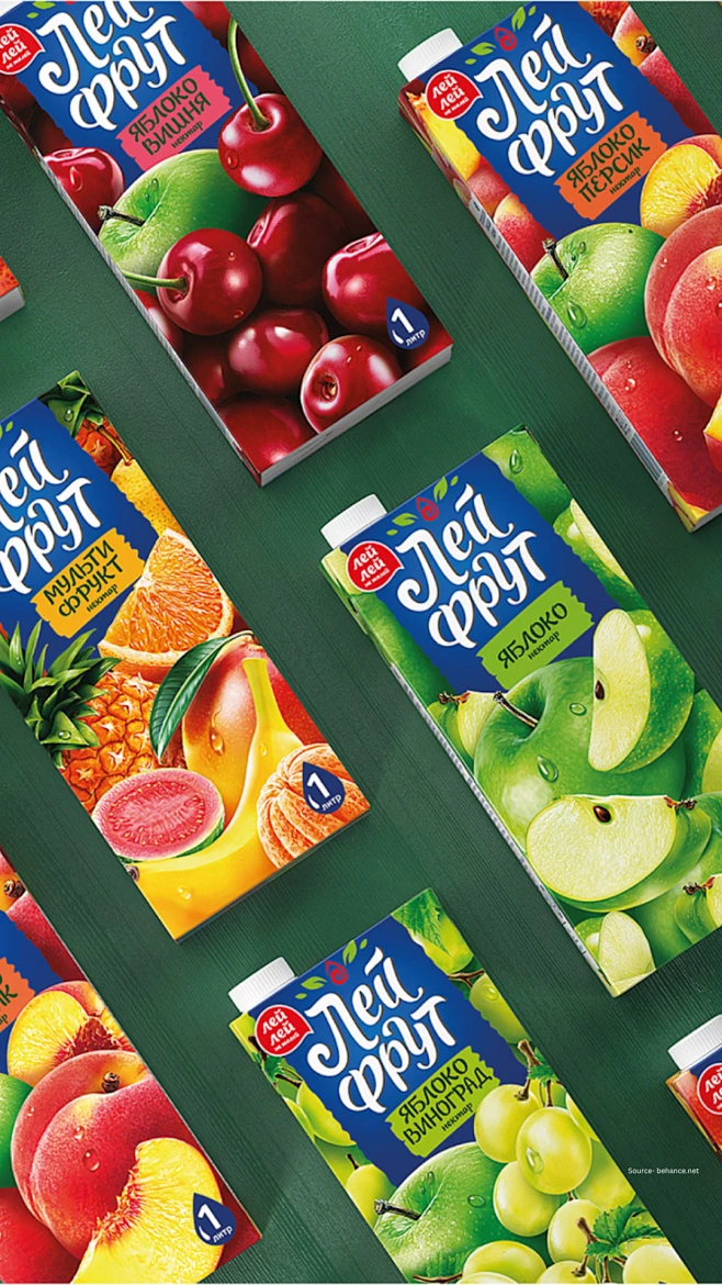 This contains: Juice box packaging design-花瓣网