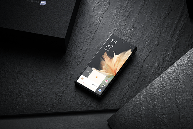 vivo X Fold OPPO Find X5 Pro水蓝色素皮版图赏摄影产品摄影X老师会拍照 - 原创作品