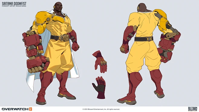 Overwatch 2: Saitama Doomfist concept-花瓣网
