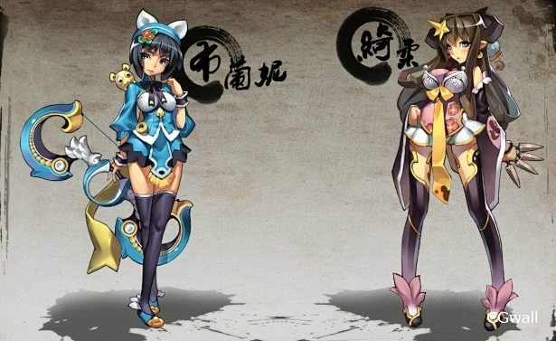 Q版《异界逍遥》主角和怪物（四） - cgwall游戏原画-花瓣网