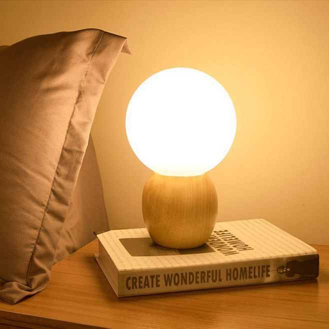 White Glass Spherical Task Lighting Contemporary 1 Bulb Reading Book ...