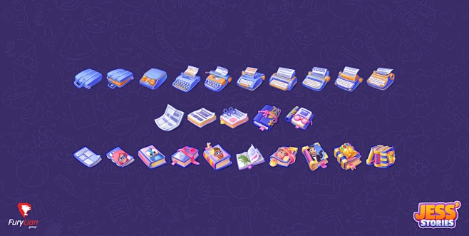 Tokens design for Jess' Stories-花瓣网