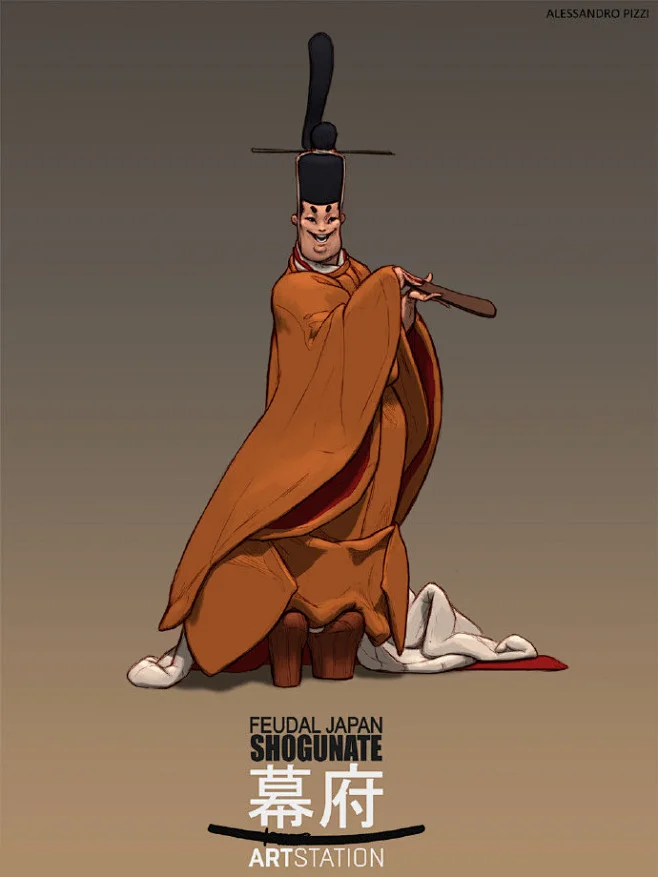 来自意大利的创作人Alessandro Pizzi#《封建日本：幕府时代》的挑战赛# -花瓣网